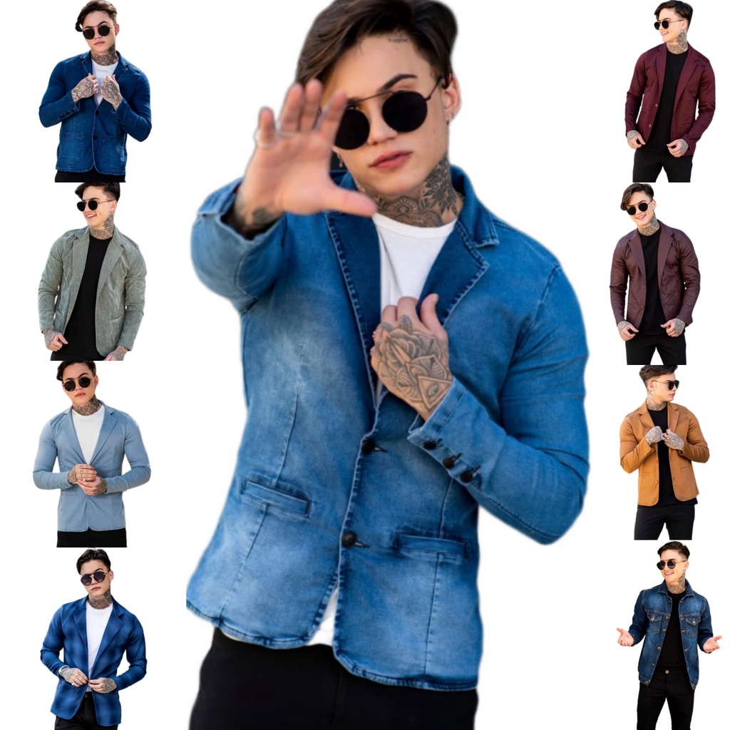 Blazer Masculino Esporte Fit | Shopee Brasil