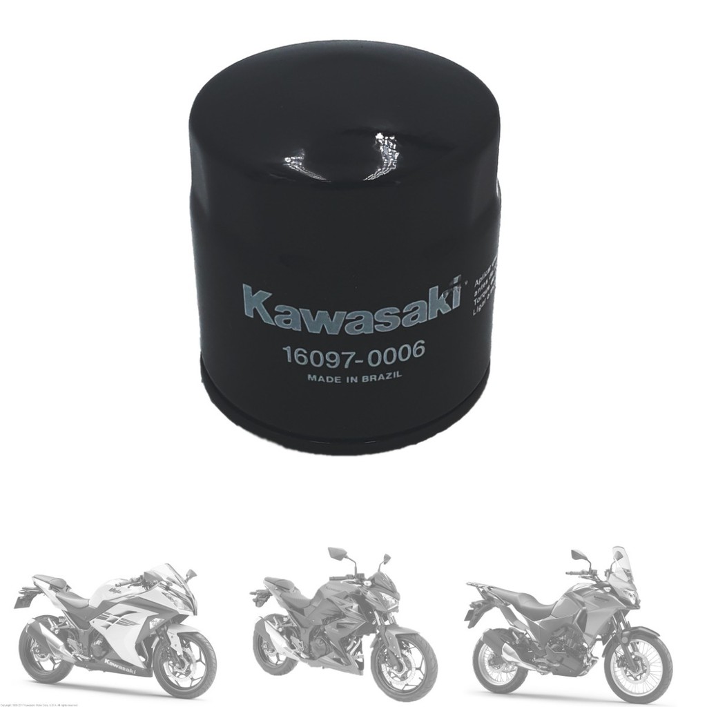 Filtro Óleo Kawasaki Original Ninja 300, Versys-x 300, Z300 - Escorrega ...