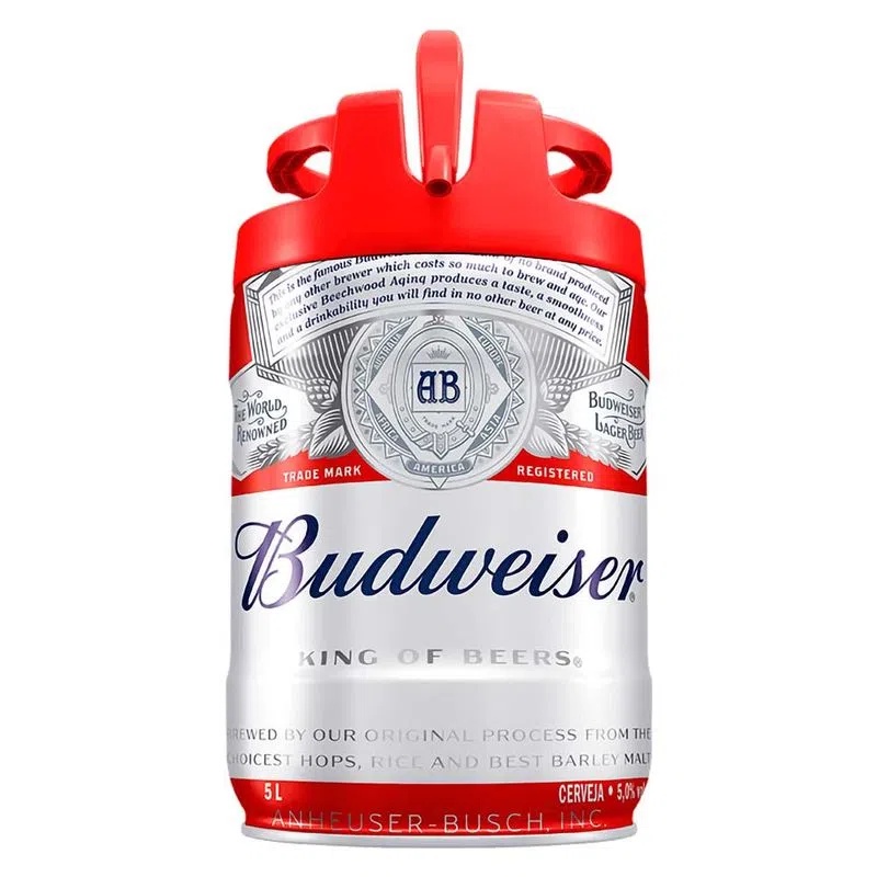 Cerveja Budweiser Barril 5litros - Corre Que Ta Baratinho