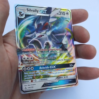 Carta Pokemon Silvally Gx 116/156 Nova Original Copag PT + 25 Cartas ...
