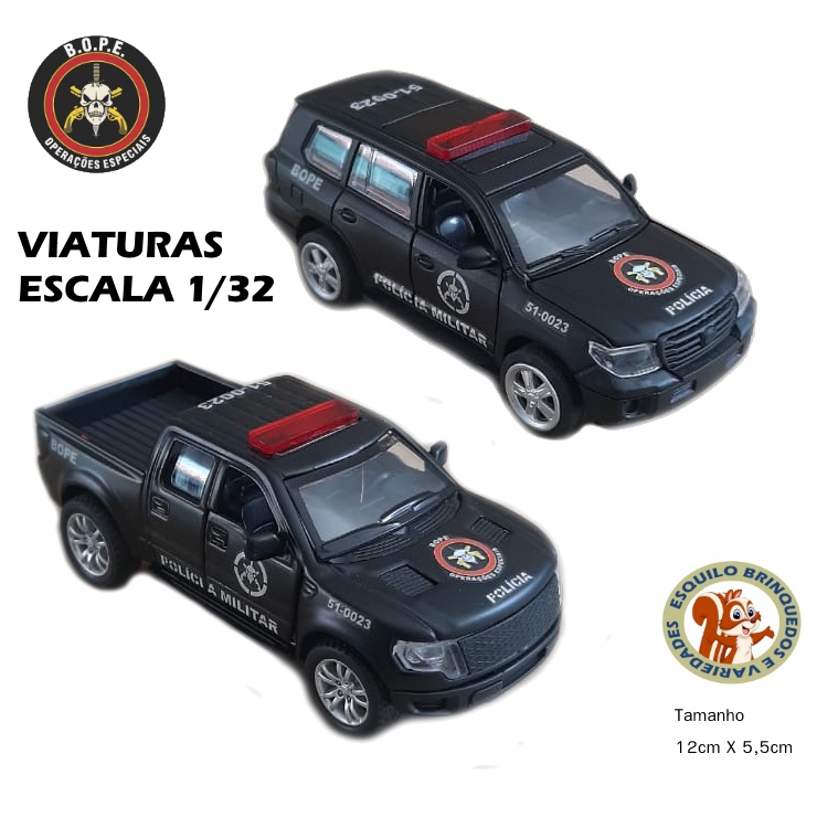 Miniatura viatura BOPE carro de polícia / VIATURA BOPE 1/36 | Shopee Brasil