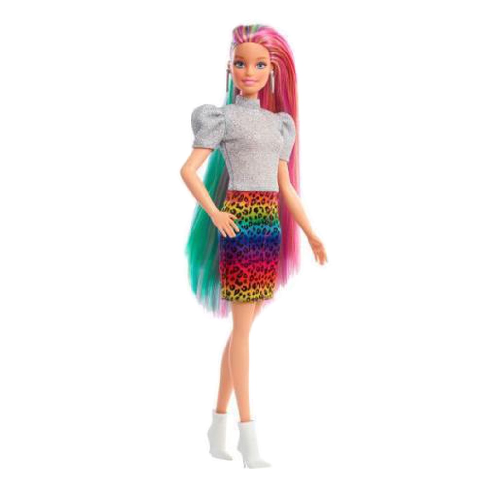 Boneca Barbie Fashion Penteado de Oncinha Colorido Mattel | Shopee Brasil