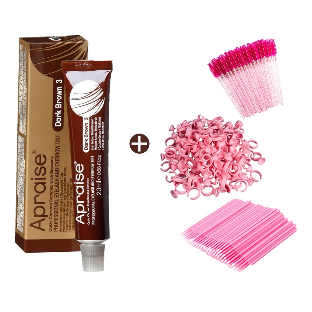 Tinta Apraise e Oxidante Para Sobrancelhas Cilios Barba Tintura 20ml ...