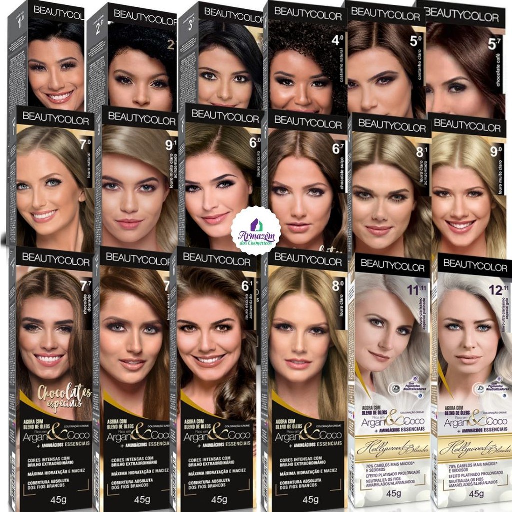 Tintura Beauty Color Todas As Cores | Shopee Brasil