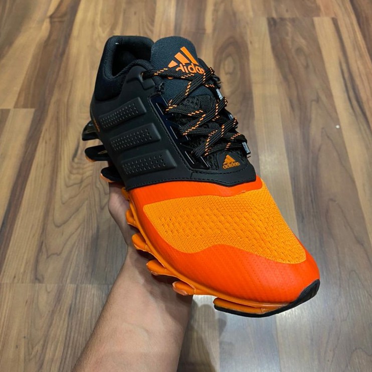 Tenis Adidas Springblade Drive Original Preto Laranja Preto Azul Preto ...