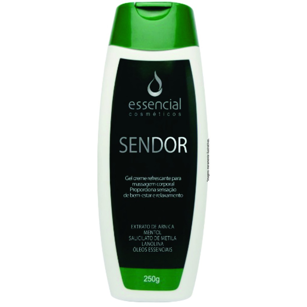 Sendor- Gel Creme Massageador Corporal 250gr Essencial | Shopee Brasil