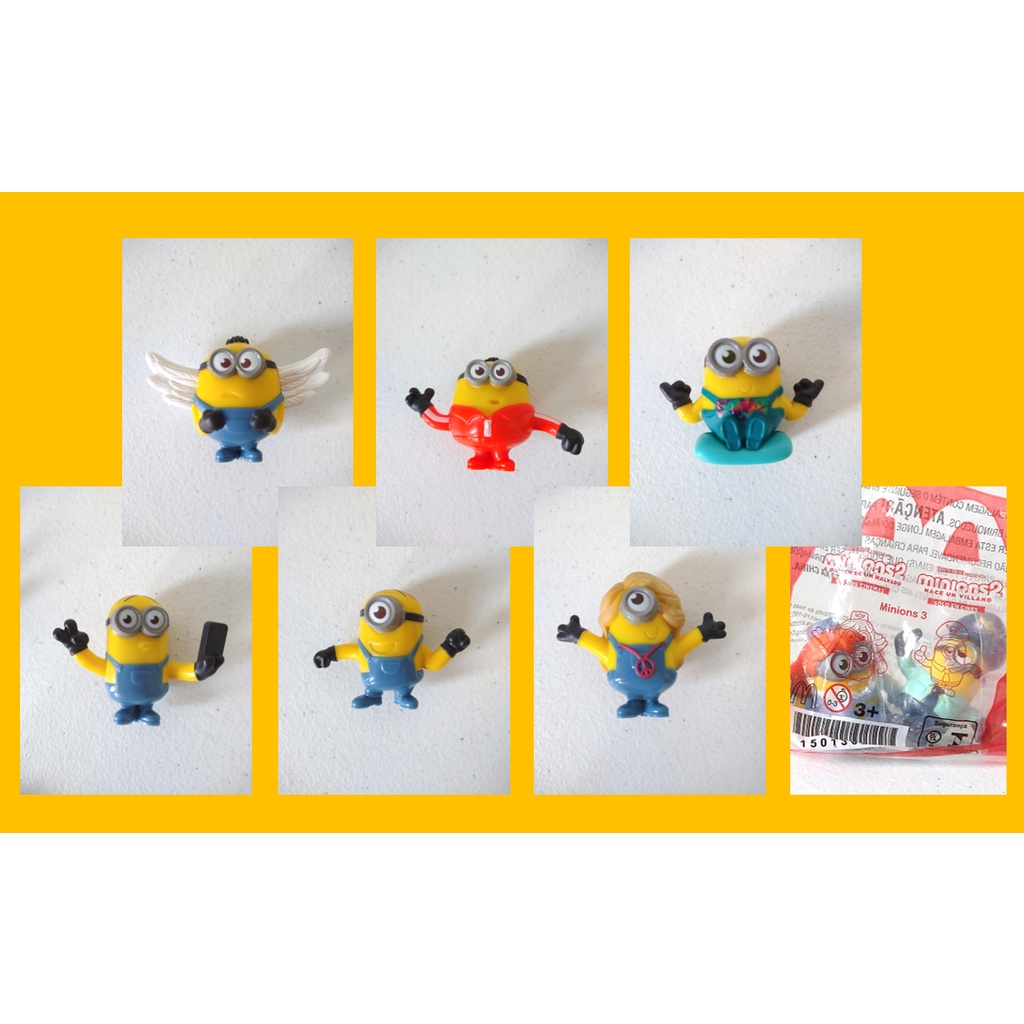Brinquedo Diversos Personagens Minions | Mc Donalds 2020 | Mcdonald´s ...
