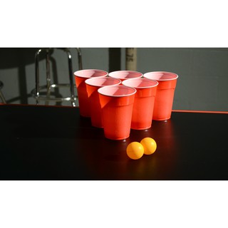 Jogo Beer Pong 12 Copos 12 Bolinhas Pong Set Pong Bebidas Cerveja RRFC | Shopee Brasil