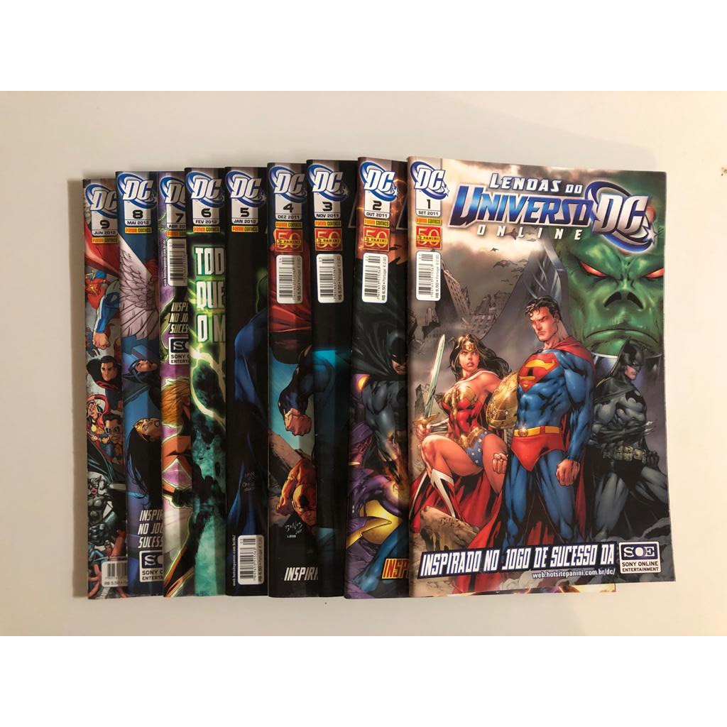 HQ Lendas do Universo DC Online completa (1 a 9) em ótimo estado, inspirado no jogo de Sucesso ...
