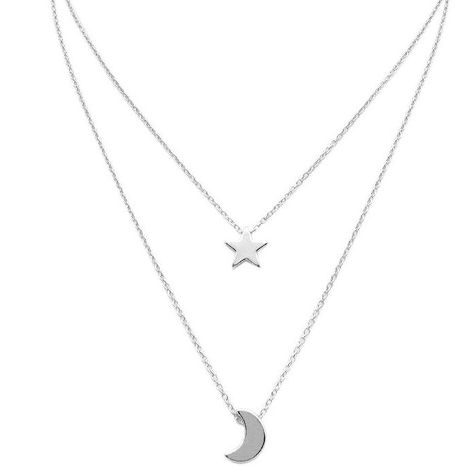 Colar lua e estrela | Shopee Brasil