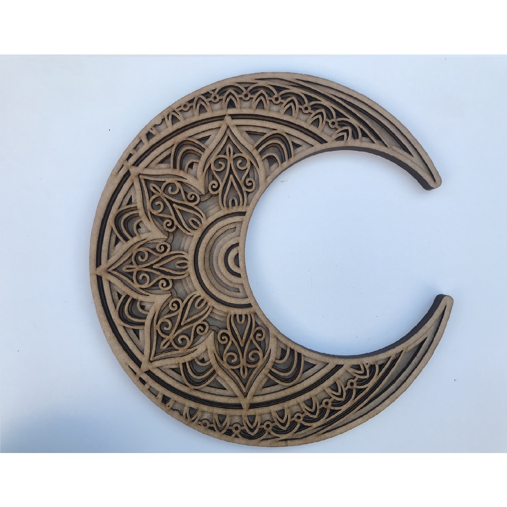 Mandala 3d Lua - Modelo 3d-23 - com 4 Camadas Mdf | Shopee Brasil