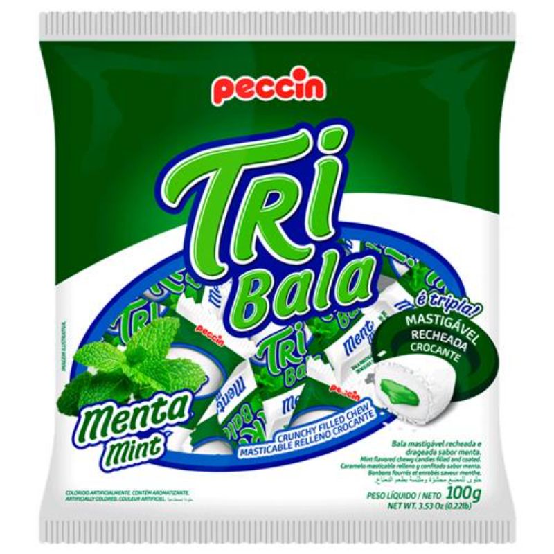Tri Bala Sabor Menta 500g Peccin | Shopee Brasil