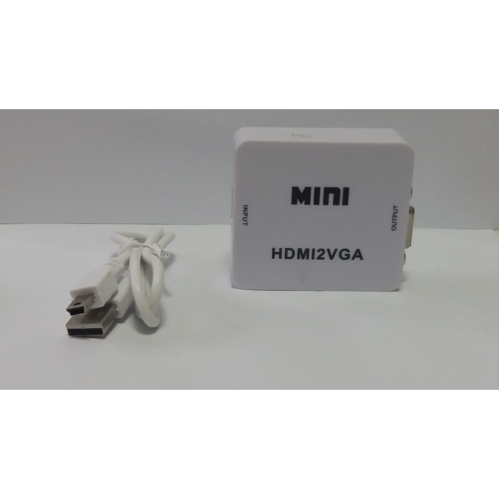 Mini Adaptador Conversor: Entrada Hdmi - Saida Vga | Shopee Brasil