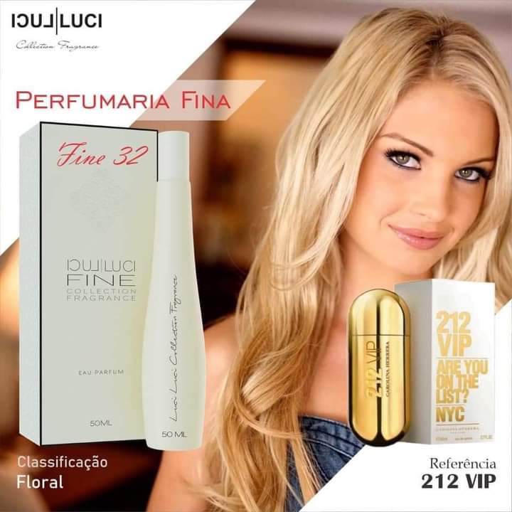 PERFUME LUCI LUCI F32 - REFERENCIA OLFATIVA - 212 VIP (50 ML). | Shopee ...