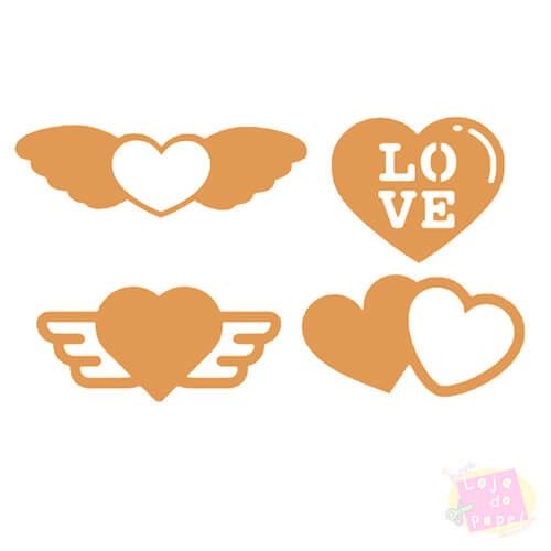Aplique MDF AF - Love Buttons | Shopee Brasil