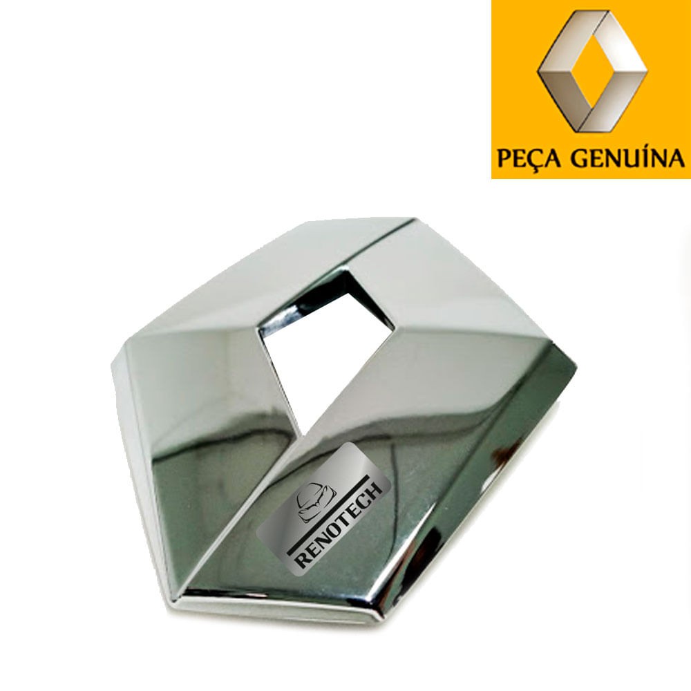 908897184R - EMBLEMA DA LOGO RENAULT DA TAMPA TRASEIRA - TODOS OS MOTORES - ACIMA DE 2011 ...