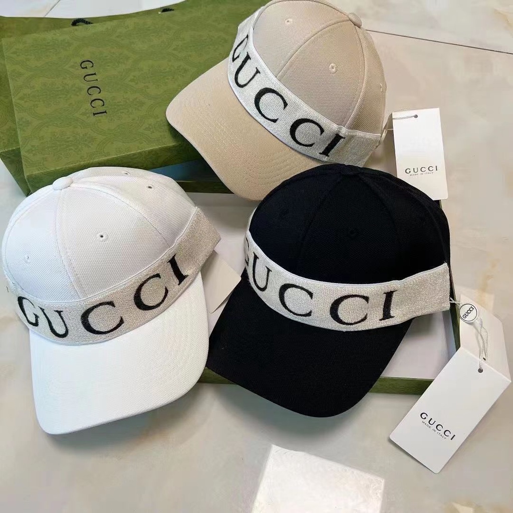 GUCCI Chapéu Feminino Estilo Novo 2022/Boné De Beisebol Com Fita Para ...