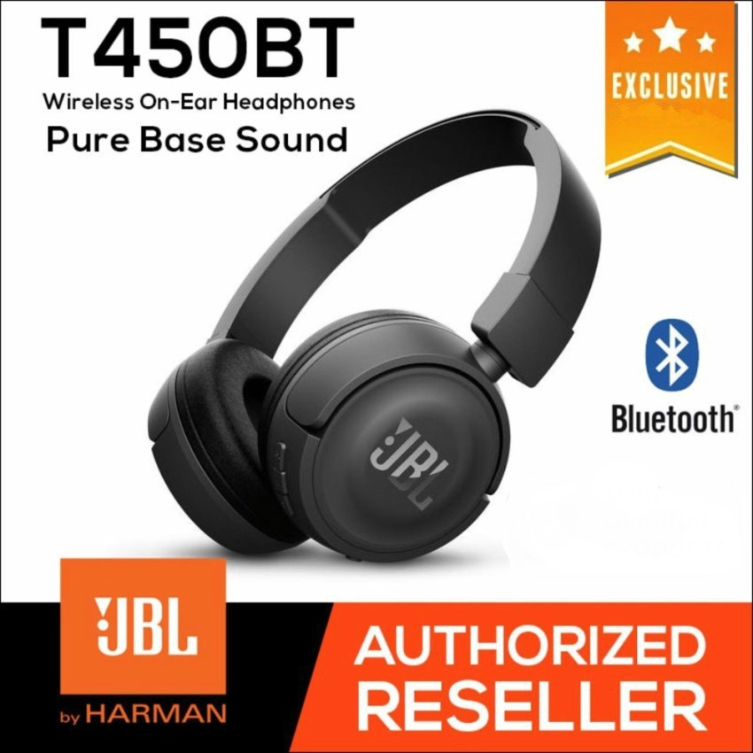 JBL T450BT Fone De Ouvido Sem Fio Bluetooth Dobrável Plano Com ...
