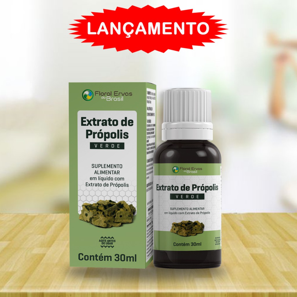 Extrato de Própolis Verde 100% Puro 30ml Natural Floral Ervas do Brasil ...