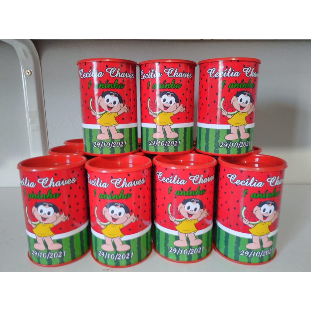 15 Lembrancinha Cofrinho Personalizado Magali - Vários Temas | Shopee ...
