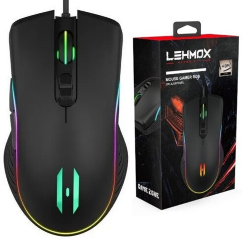 Mouse Gamer Rgb 3200 Dpi Ajustavel Lehmox GT-M4 7 Botões | Shopee Brasil