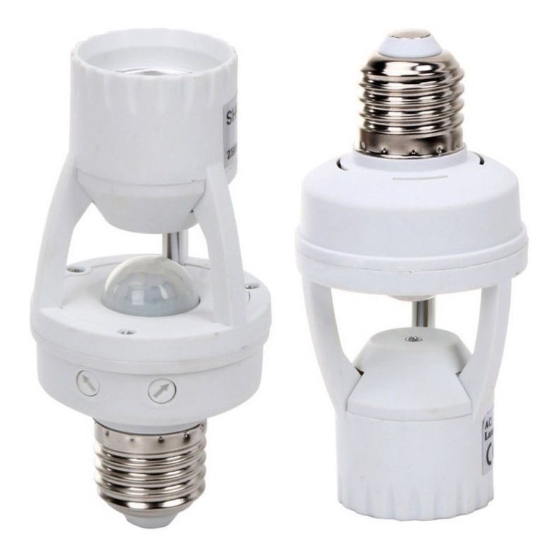 Kit 2 Sensor De Presença Com Fotocélula Para Lâmpada Soquete E27 ...