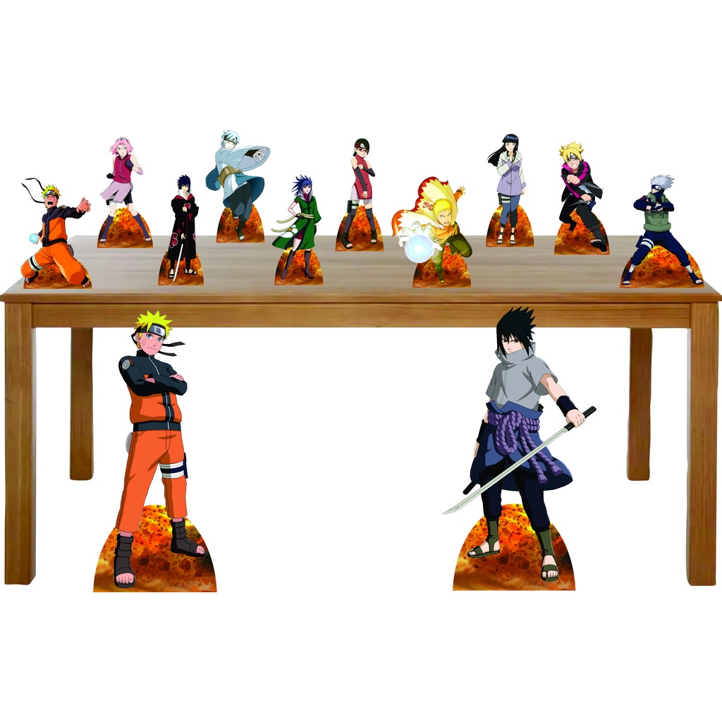kit display naruto para chão e mesa decoração festa infantil | Shopee ...