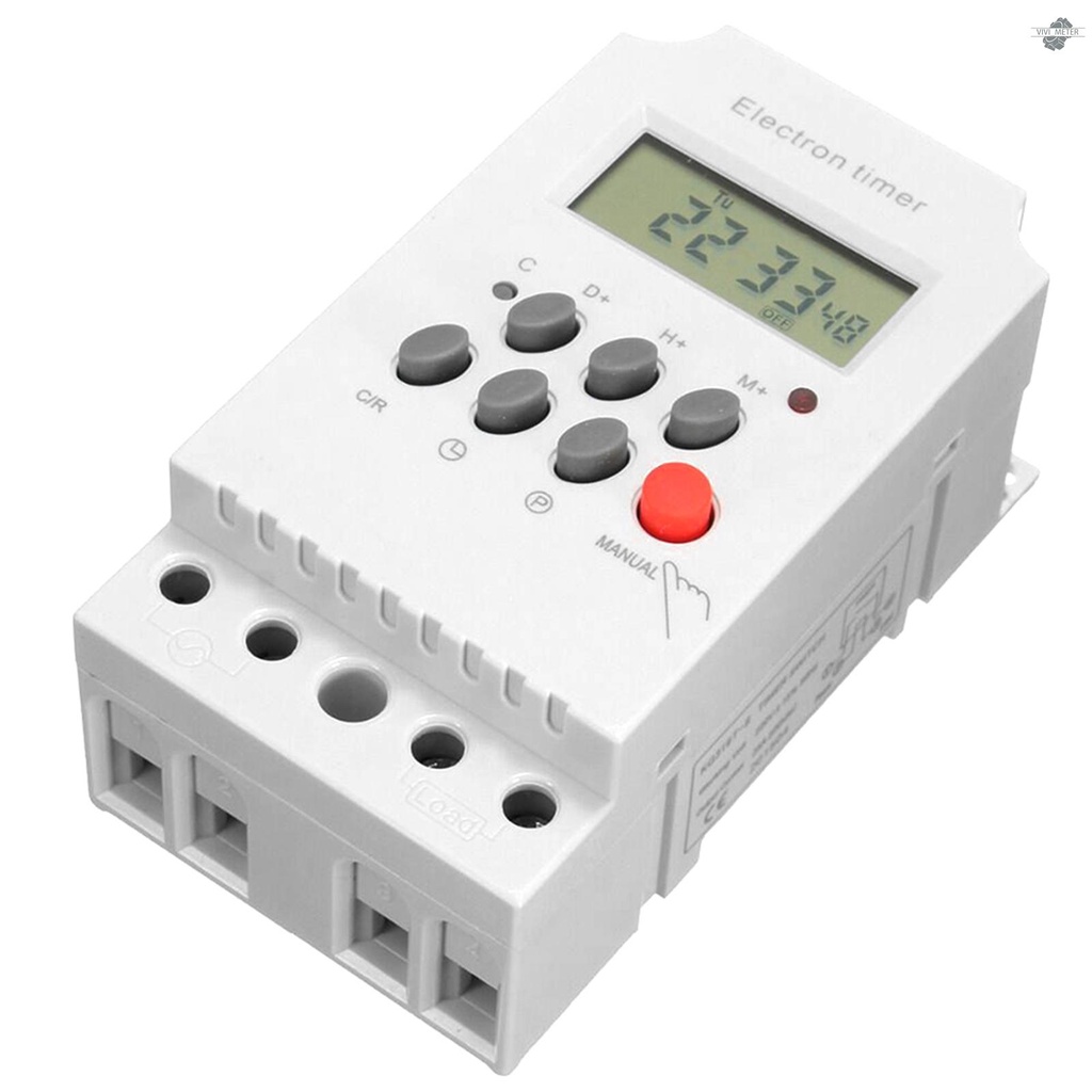 Ac 220 V 25a Timer Digital Programável Trilho Din Controlador ...