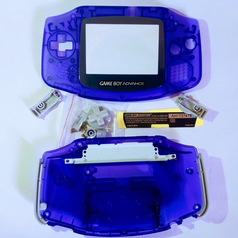 kit Carcaça Game Boy Advance Gba nova + kit botões e parafusos + lente ...