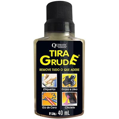 Tira Grude Remove Sujeira Cola Chiclete Adesivo FITA CREPE 40ml ...