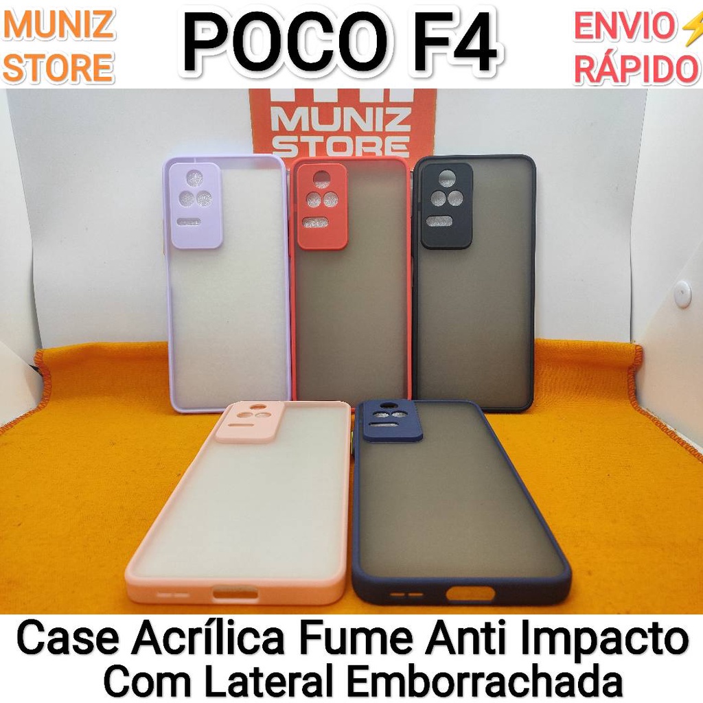 Capa Capinha Case Poco F4 Xiaomi Acrílica Fume Com Lateral Emborrachada ...