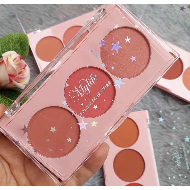 Paleta Trio De Blushes / Paleta de Blushes My life 3 cores de Blush - Trio de blushes / Paleta ...