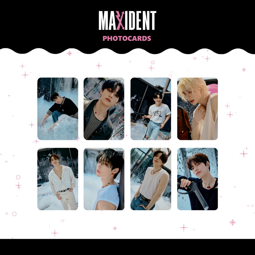 Kit Photocards Stray Kids- Maxident (frente e verso) | Shopee Brasil