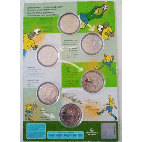 Cartela completa de moedas da Copa do Mundo Brasil 2014 - Lances do ...