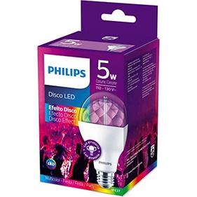 Lampada Led Disco Philips Rgb 5w 220v Base E27 Philips 220v - 841218 ...