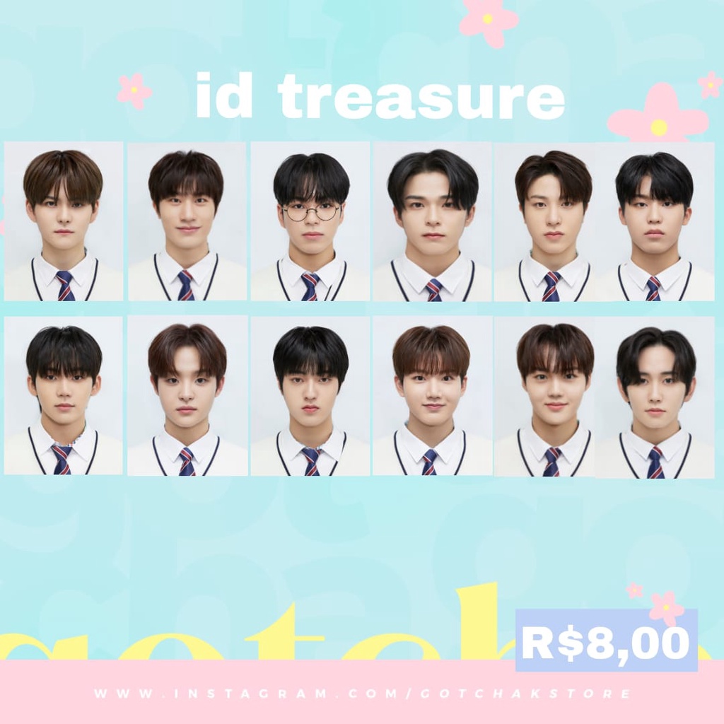 id treasure | fanmade kpop | Shopee Brasil
