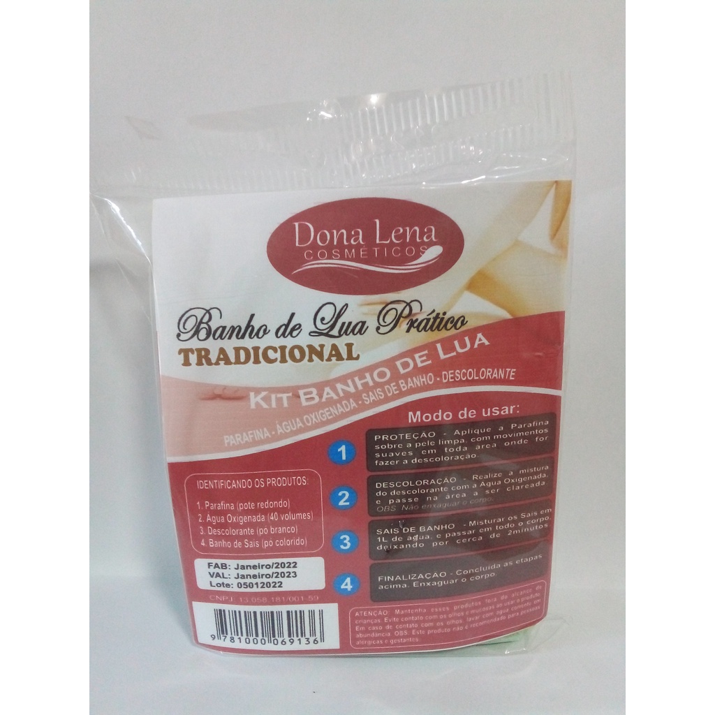 Kit Banho de Lua Tradicional - Dona Lena | Shopee Brasil