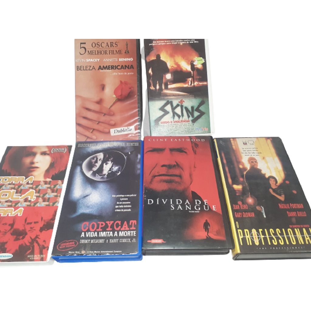 FILMES EM VHS COMBO C 6 FITAS | Shopee Brasil