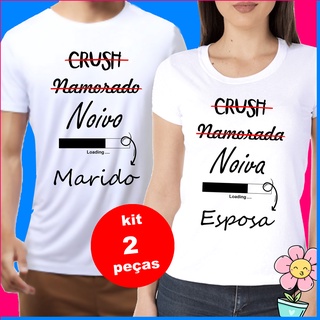 Kit Camisa Dia dos Namorados Casal Crush Noivo Casados Marido Loading Tumblr camisa ...