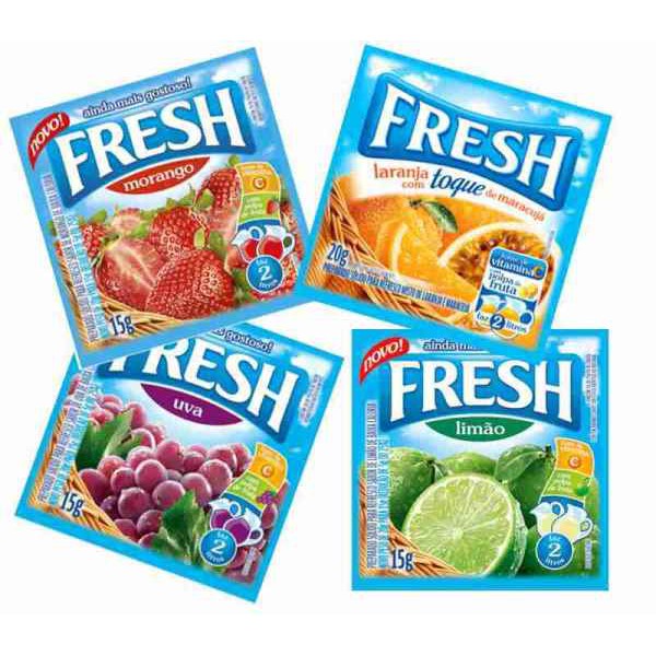Refresco Pó Fresh 10g Sabores Sortidos Unidade | Shopee Brasil