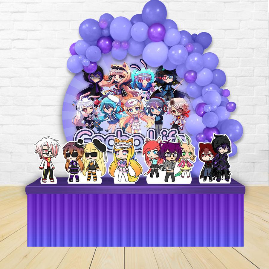 Kit Festa Painel Redondo Decoração Gacha Life | Shopee Brasil
