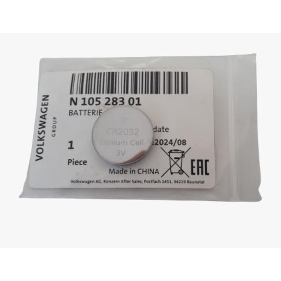 Bateria Da Chave Canivete Original Volkswagen N10528301 | Shopee Brasil
