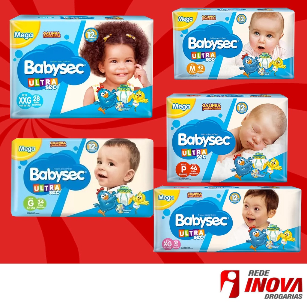 Fralda Babysec Ultrasec Galinha Pintadinha | Shopee Brasil