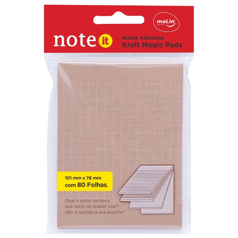 Bloco Kraft Magic Adesivo Molin | Shopee Brasil