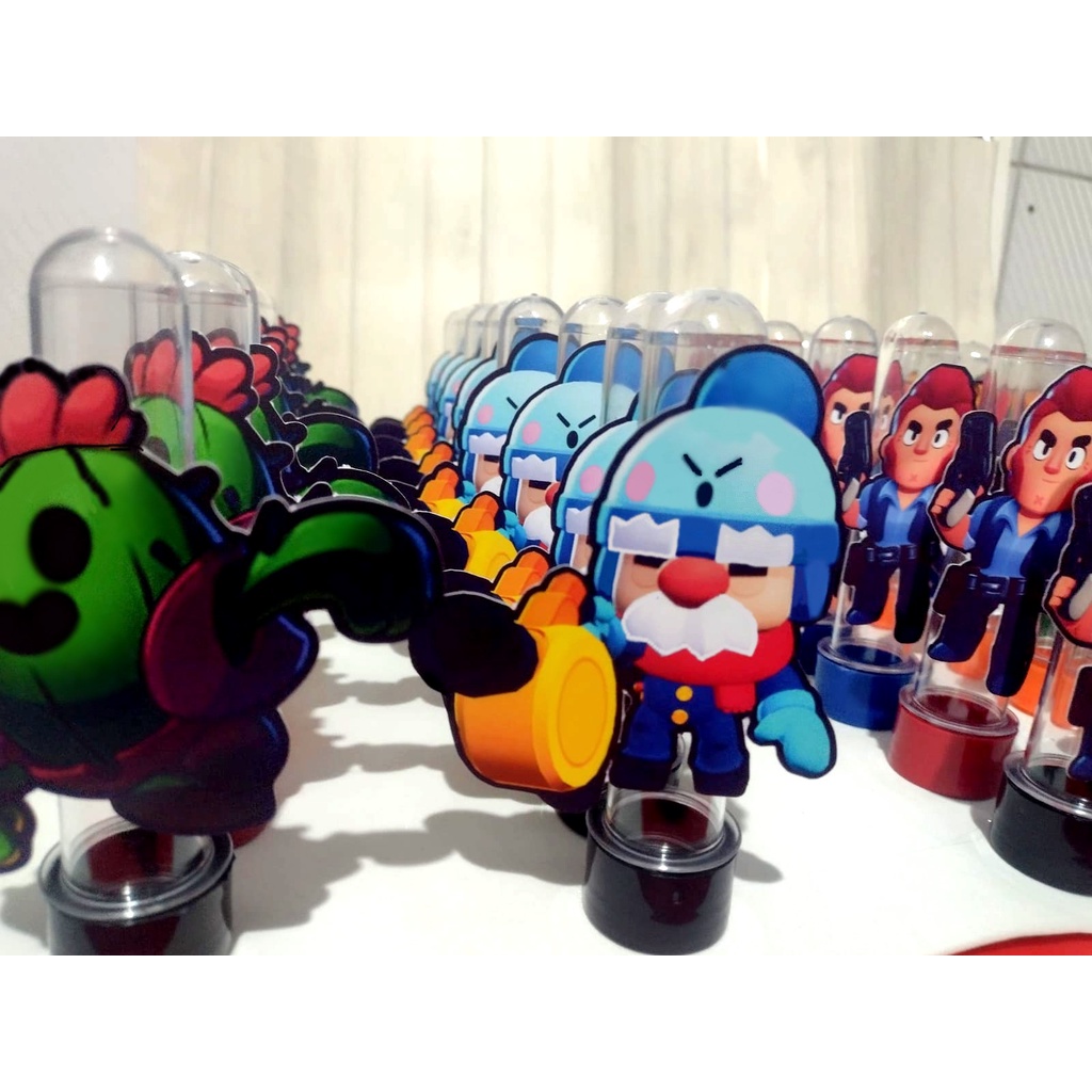 10 tubetes festa Braw star | Shopee Brasil