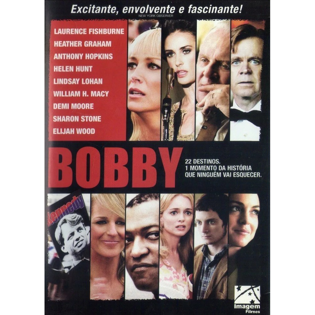 Dvd: Bobby - (Ashton Kutcher, Lindsay Lohan, Bryan Adams) | Shopee Brasil