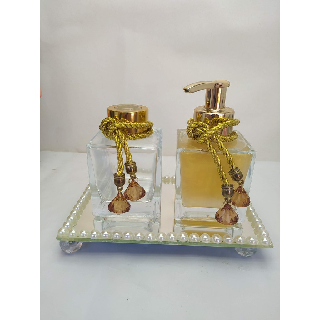 kit Lavabo Luxo com bandeja e aroma | Shopee Brasil