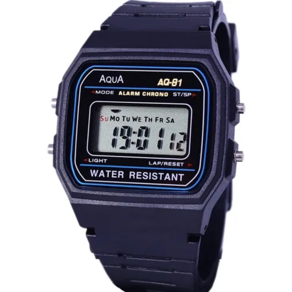 Relógio Aqua Original Retro Digital Vintage a Prova Dagua Últimas Peças ...