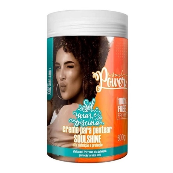 Creme de pentear Soul Power Sol Mar e Piscina Definição Cachos 800g ...