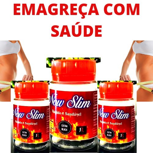 Now Slim Original 30 Cápsulas ( 3 Unidades + Chá Auxiliar ) | Shopee Brasil